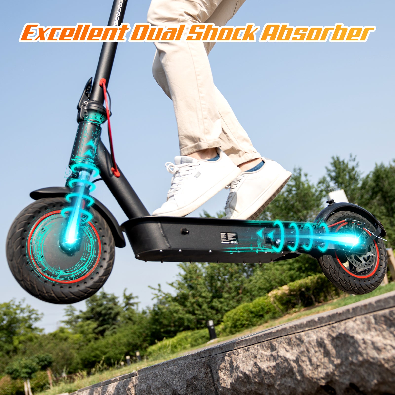 EVERCROSS EV10K PRO Electric Scooter For Adults, 10'' Honeycomb Tires ...